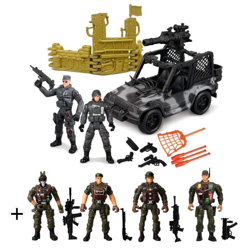 DIY-Special-Army-Forces-Toys-With-Fort-Land-Vehicle-Military-Weapon ...