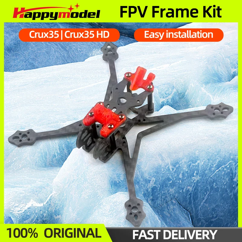 HappyModel-Crux35-Crux35-HD-3-5inch-FPV-Frame-Kit-4S-Lipo-3K-Carbon ...