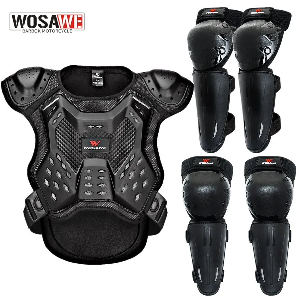WOSAWE-Full-Body-Motorcycle-Armor-Children-Kids-Motocross-Armour-Jacket ...