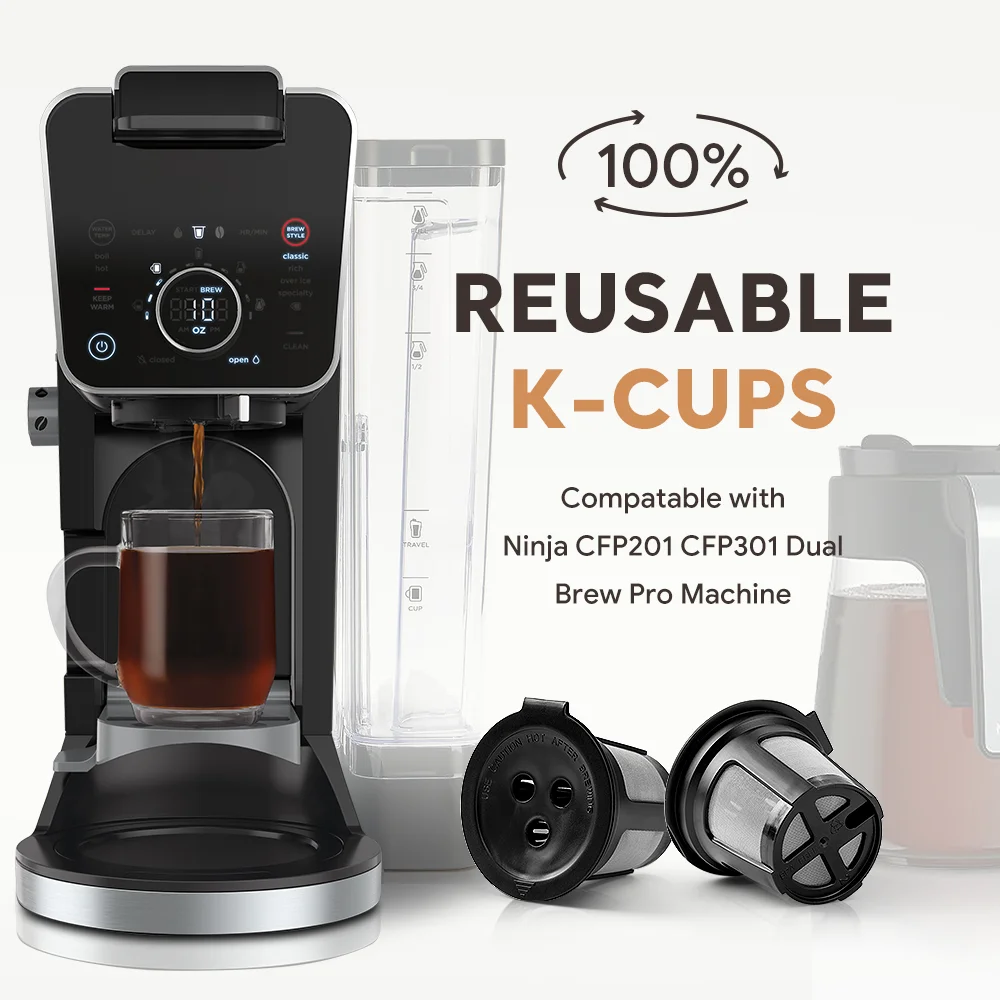 Keurig-Refillable-coffee-Capsule-Reusable-K-cup-For-CFP201-CFP301-Dual ...