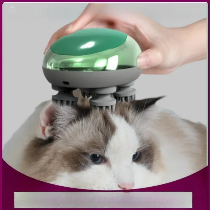 Cat-Massager-Waterproof-Soft-Head-Comfortable-Adjustable-Modes-Handheld ...