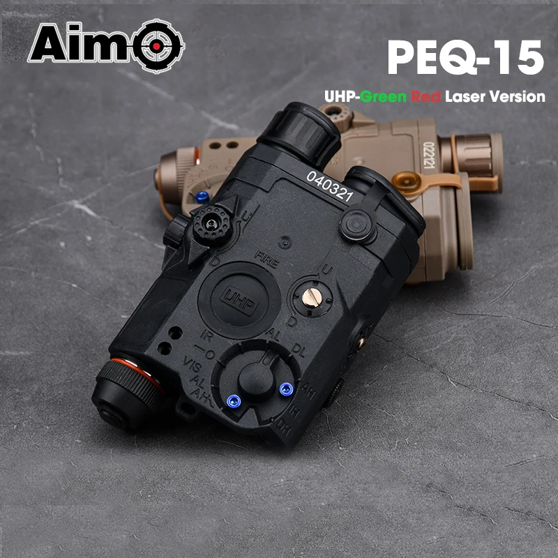 WADSN UHP PEQ 15 Red Green Laser Sight Aiming No LED Light Flashlight ...