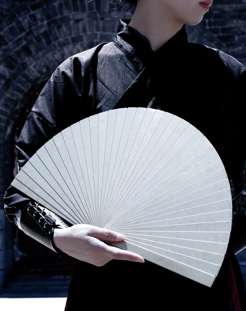 Full Titanium Alloy Iron Fan EDC Self Defense Kungfu Fan Cinema Lobby ...