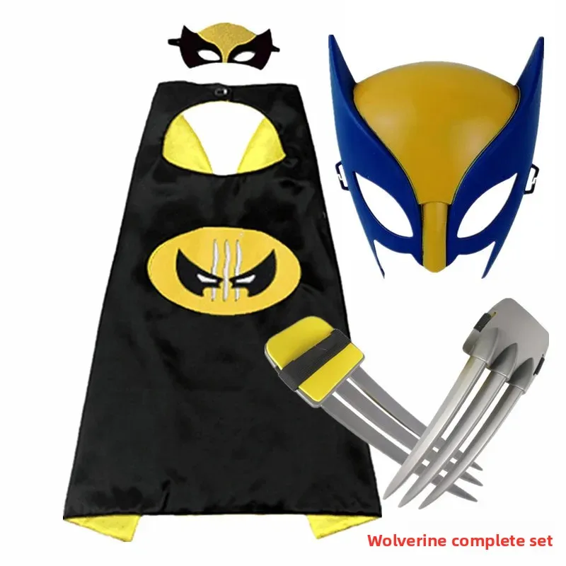 Children's Wolverine Mask/Claws/Robe Toy Set Boy Hero Luminous Mask ...