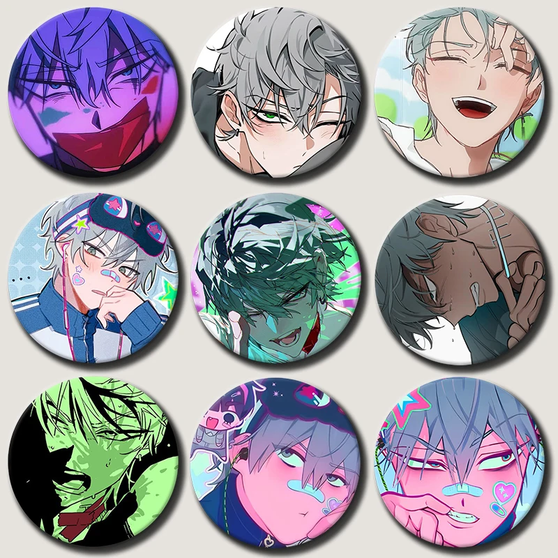 Anime Peripheral Alien Stage Button Pins for Backpack Decor Cartoon ...