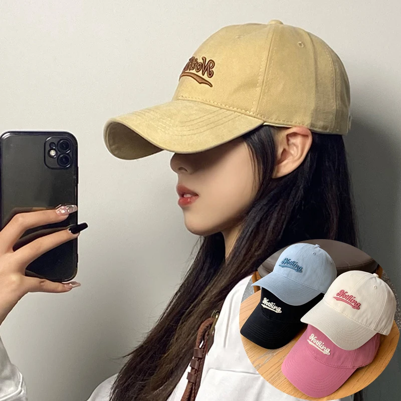 Punk-Letters-Embroidery-Baseball-Cap-For-Women-Soft-Cotton-Snapback ...