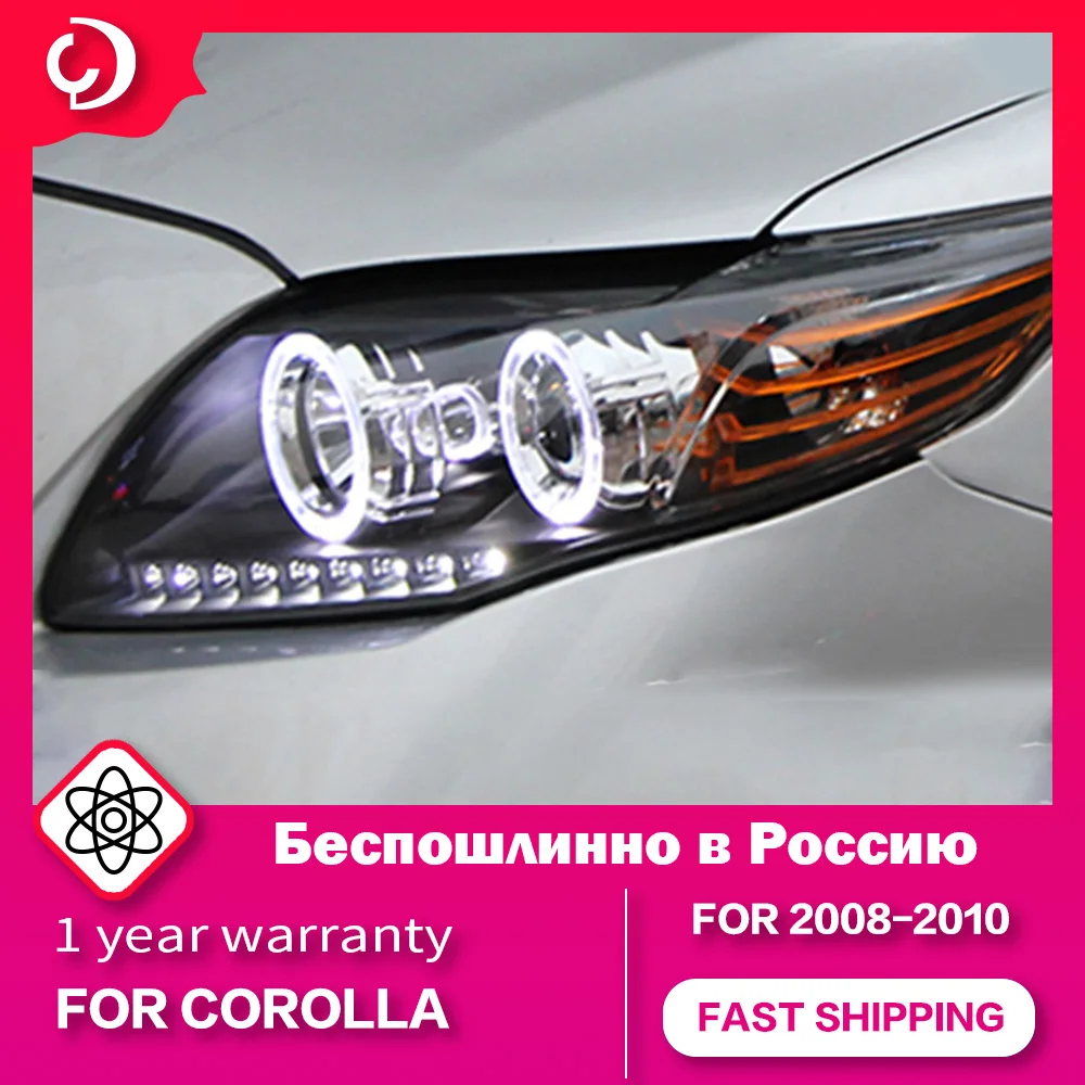 Headlights-for-Toyota-Corolla-2008-2010-LED-Head-Lamp-Running-Turn ...