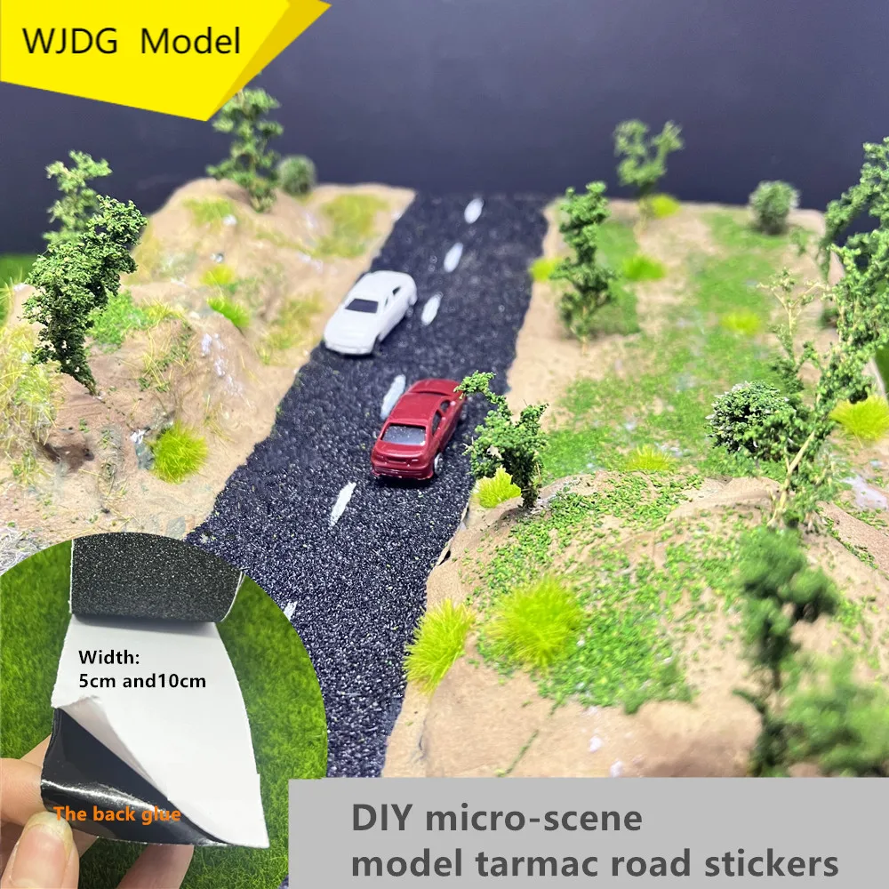 DIY-manual-construction-micro-landscape-road-model-pavement-material ...