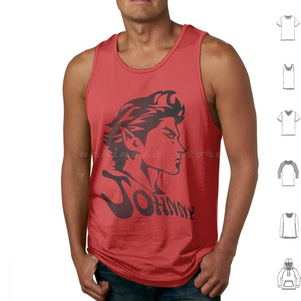 Johnny T Tank Tops Vest Sleeveless Space Dandy Dropkix Anime Band ...