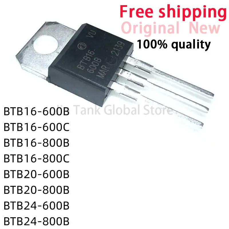 10Pcs New BTB16 BTB16-600B BTB16-600C BTB16-800B BTB16-800C BTB20 BTB20 ...