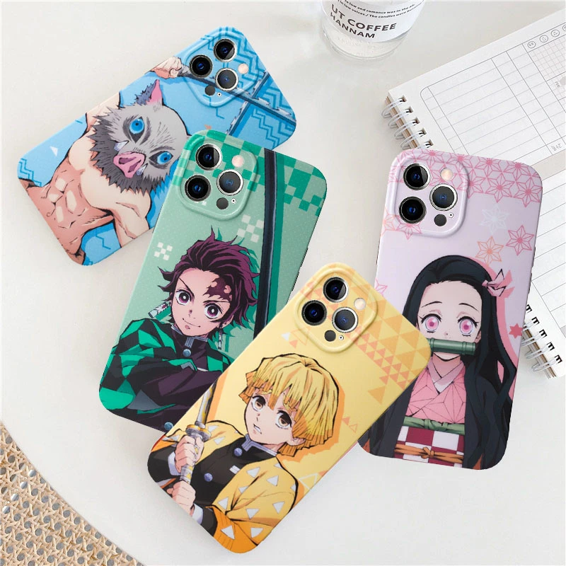 Cartoon Japan Anime Demon Slayer Phone Case For Iphone 12 Xs Max 7 Xr ...