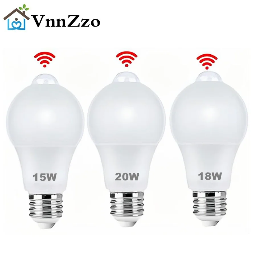 12W-15W-18W-20W-E27-LED-Motion-Sensor-Bulb-LED-lamp-PIR-Sensor-Light ...