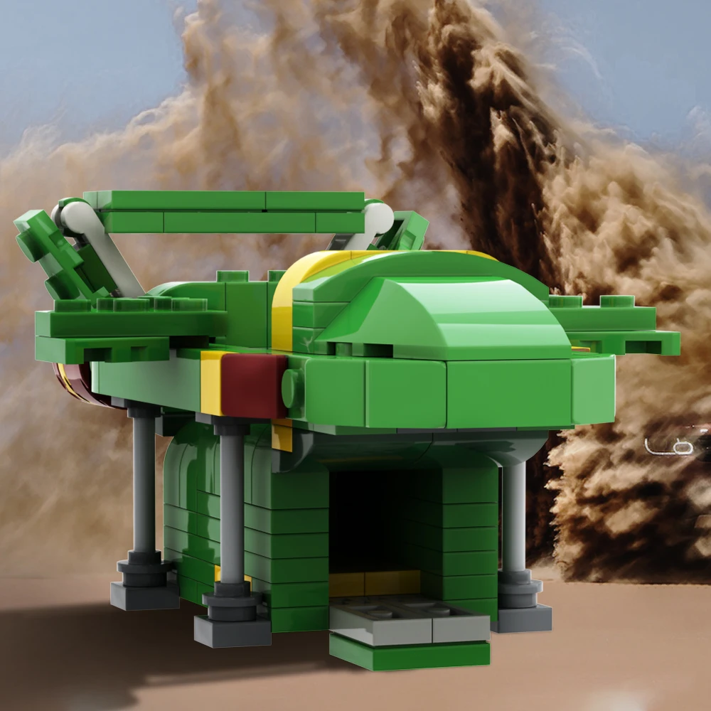 Gobricks-MOC-Movie-Thunderbirds-2-Green-Transport-Aircraft-Spaceship ...