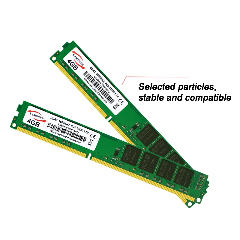 Memória de desktop Ddr3, 4gb, 8gb, 1066, 1333, 1600 mhz, pc3 8500 10600 ...
