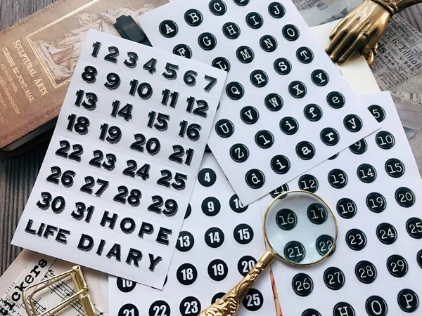 STICKER SCRAPBOOKING,--Étiquette autocollante Vintage, machine à écrire ...