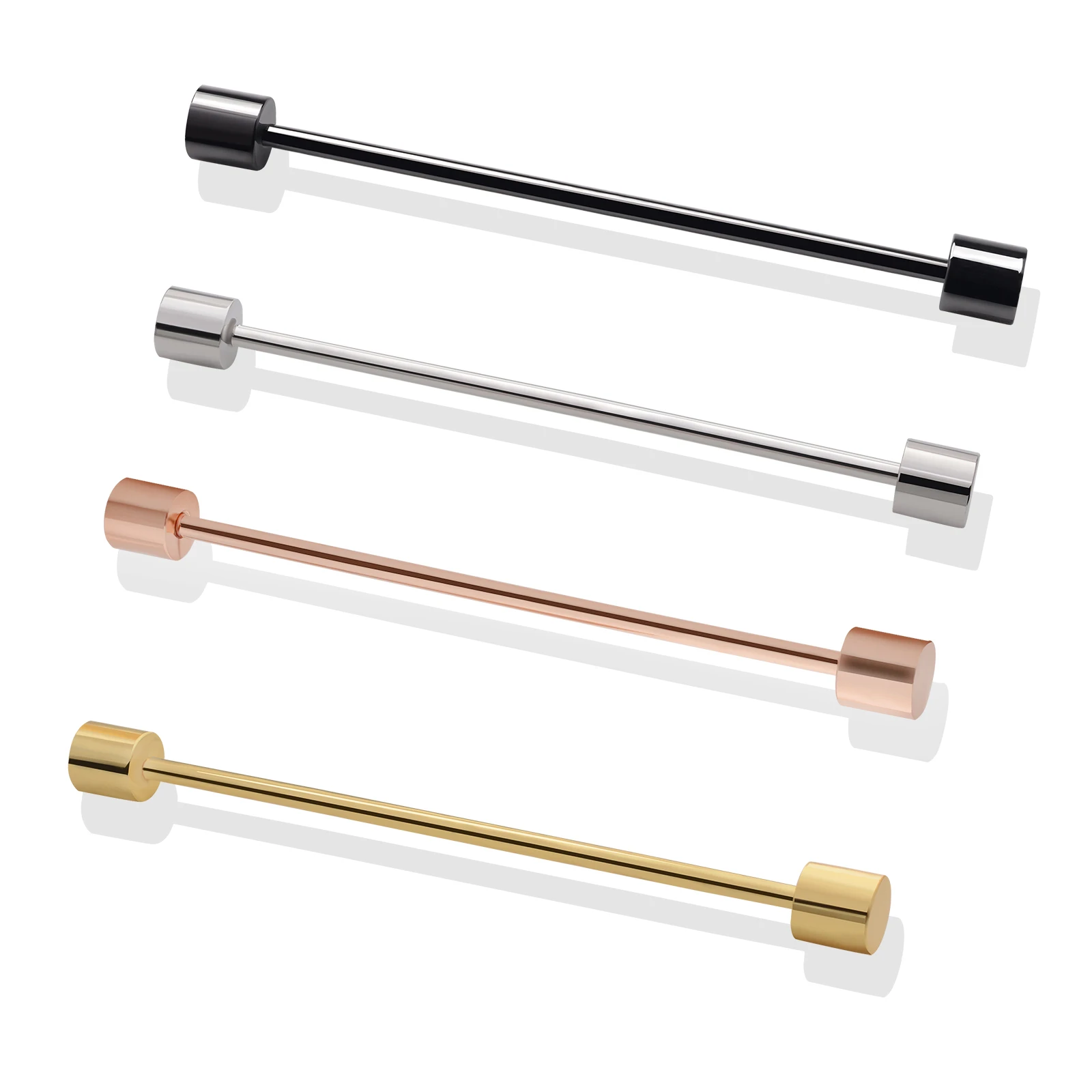 OBN-Brand-Gold-Silver-Cylinder-Head-Mens-Tie-Collar-Pin-set-Shirt ...