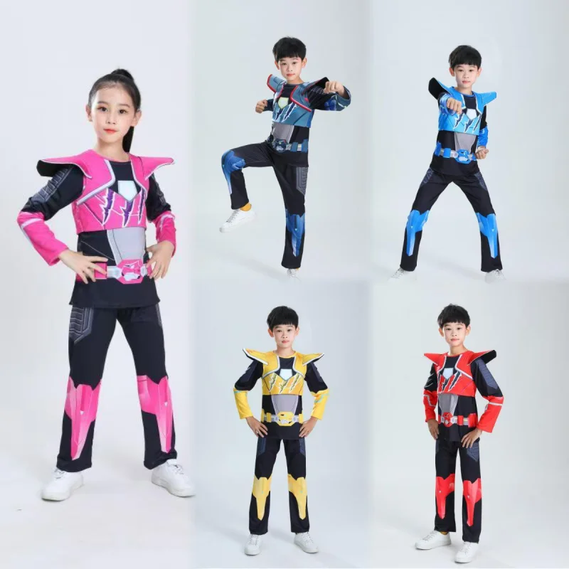 72th Anime Kids Mini Force X Cosplay Costume VOLT SAMI LUSI MAX Role ...