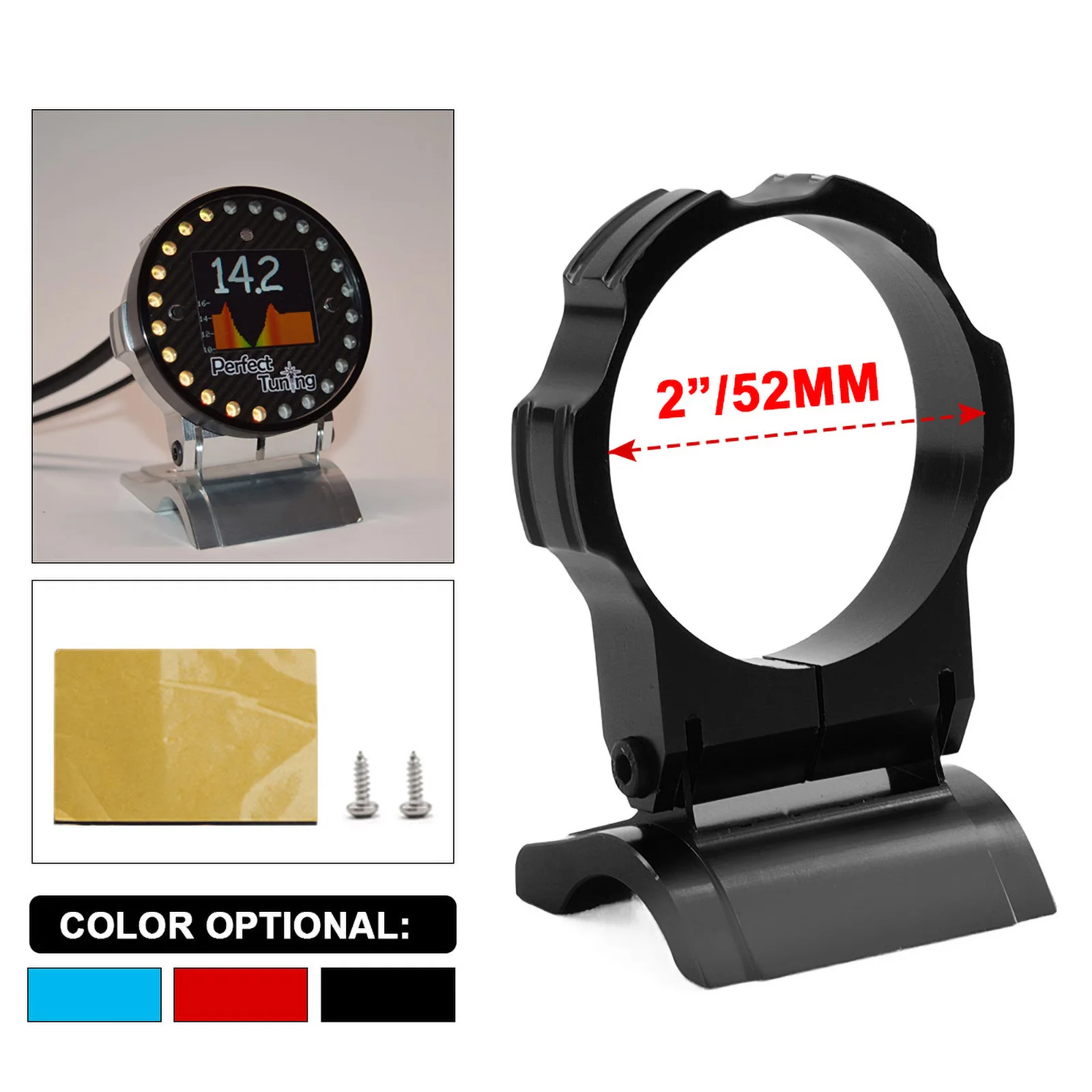2-Aluminum-Car-Meter-Pod-Gauge-Bracket-Universal-180-degree-Adjustment ...