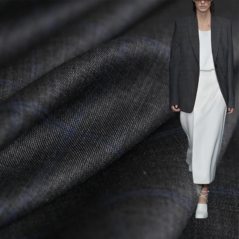 Redraspberry-telas-de-lana-de-estambre-a-cuadros-grises-para-mujer ...