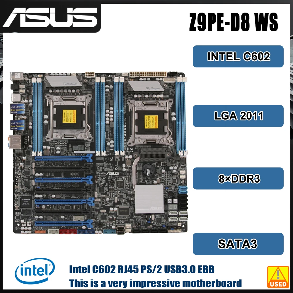 ASUS-placa-base-de-servidor-Z9PE-D8-WS-LGA-2011-Intel-C602-DDR3-2133-7 ...