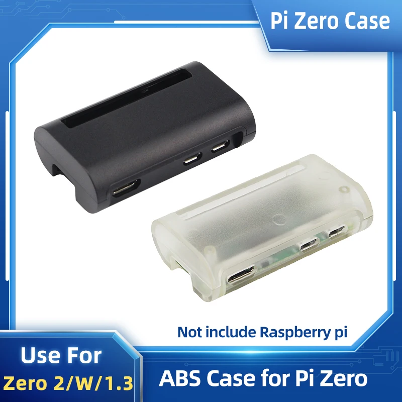 Raspberry-Pi-Zero-2-W-Case-Black-ABS-Box-Cover-Shell-RPI-Zero-Enclosure ...