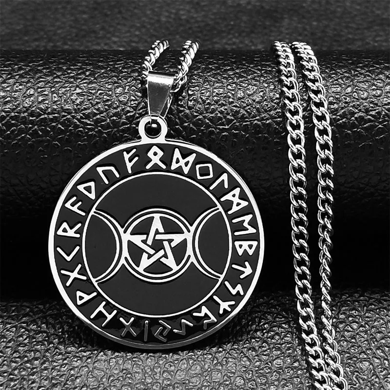 Triple Goddess Symbol With Pentacle