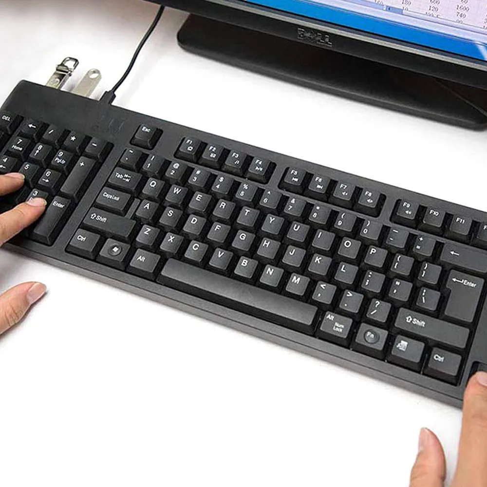 Left-Hand-2-4G-Computer-Office-Keyboard-Ultra-Thin-Full-Size-Keyboard ...