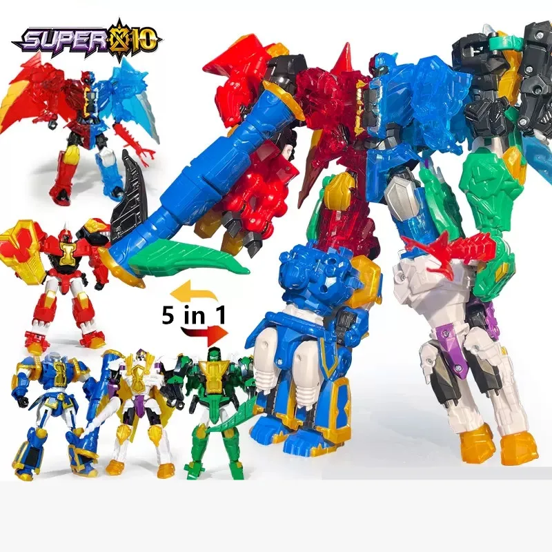 5-in-1-Super-10-Ultimate-Warriors-Dragonius-Tyrannus-Transformtion-Robot-Action-Figure-Toy-Model ...
