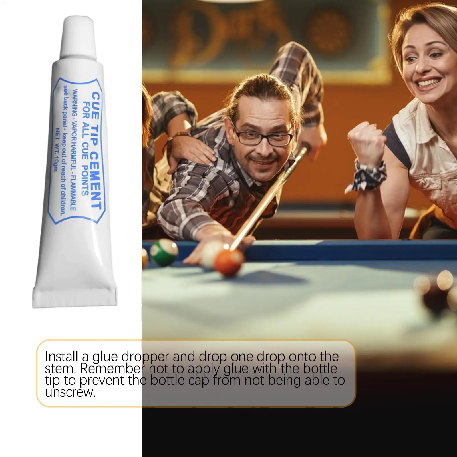 Glue For Pool Cue Tips Multifunctional Strong Glue Improved Adhesion ...