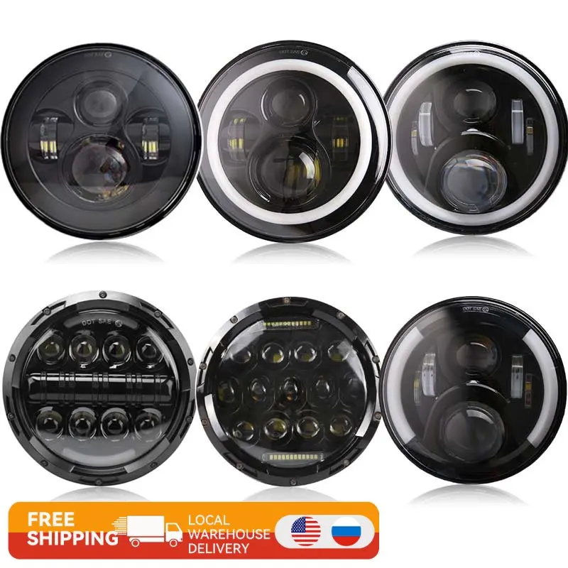 2pcs-Auto-Wrangler-JK-7inch-Halo-Car-Accessories-7-Angel-Eyes-H4-Led ...