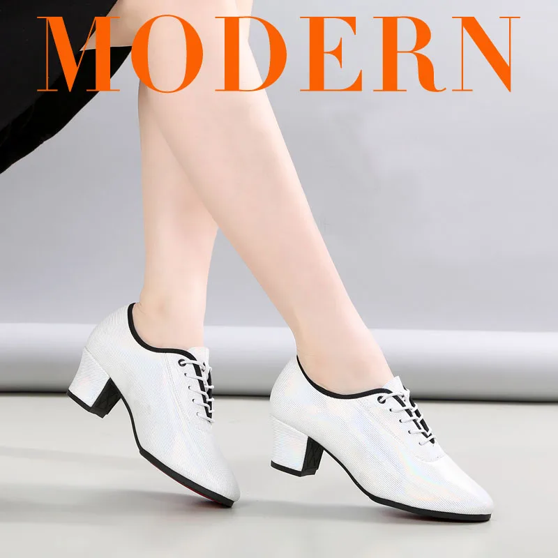 Latin-Dance-Shoes-Women-Adult-Soft-Professional-Leather-Square-Dance ...