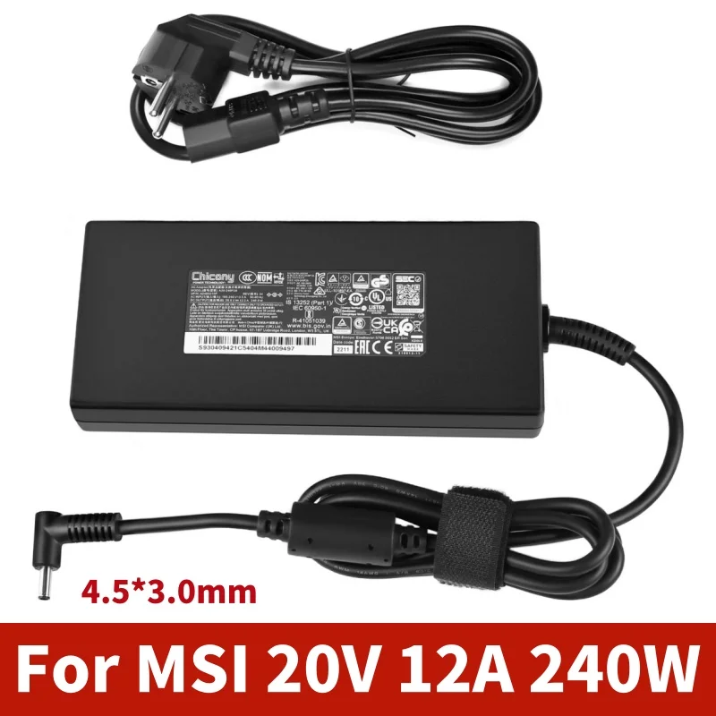 240W-20V-12A-Laptop-Power-Adapter-Charger-For-MSI-Delta-15-15-A5EFK ...