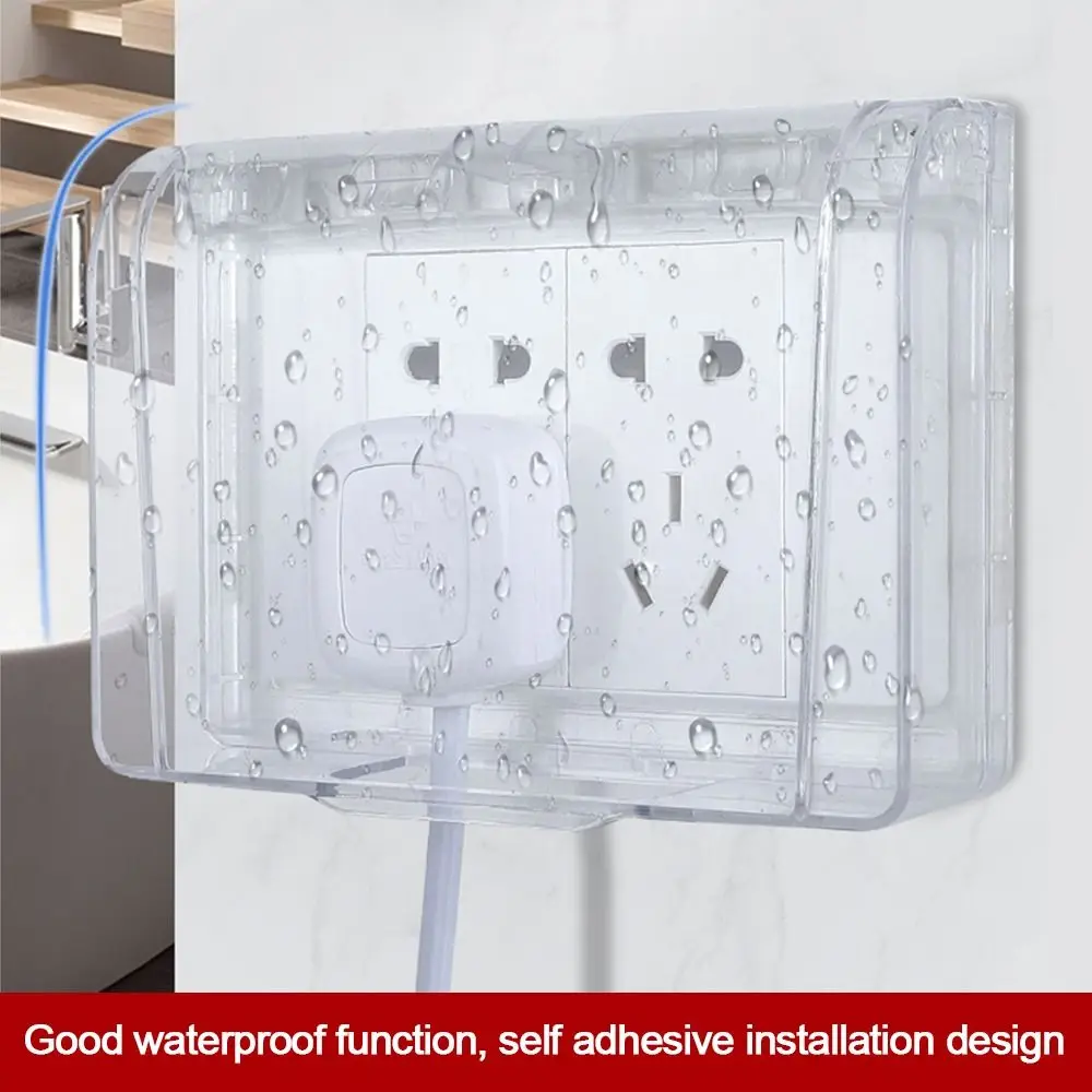 1Pcs-Self-Adhesive-Wall-Socket-Waterproof-Box-Electric-Plug-Cover ...