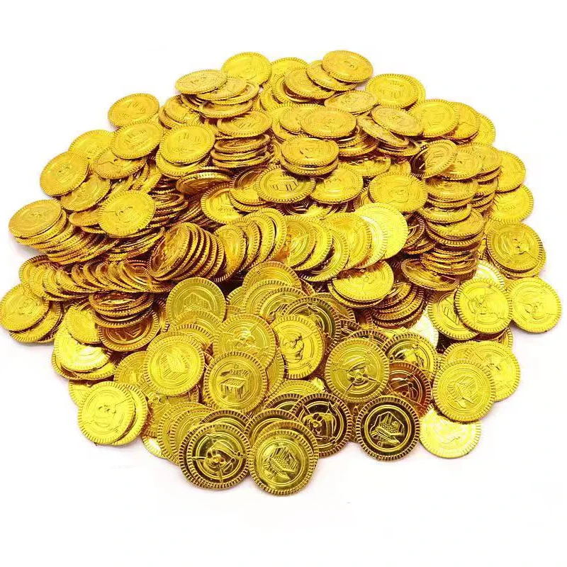 30Pcs-Pirate-Treasure-Coins-Kids-Toys-Games-For-Halloween-Party-Favors ...