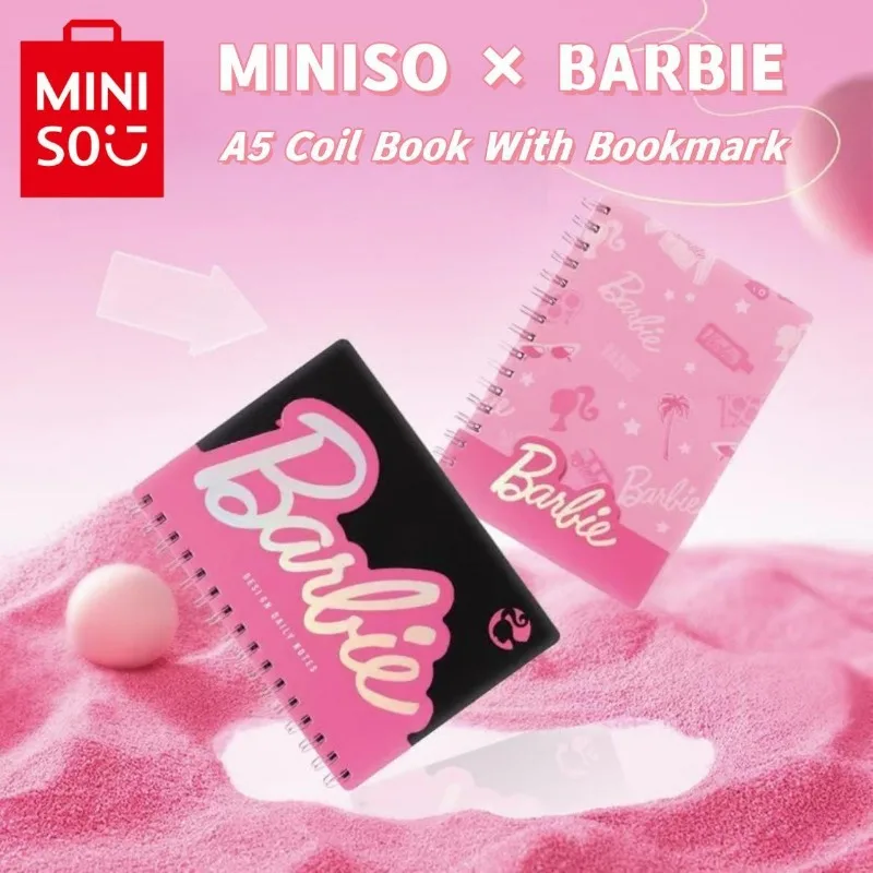 MINISO-Serie-Barbie-con-marcap-ginas-libro-de-bobina-A5-Plan-de-80-p ...