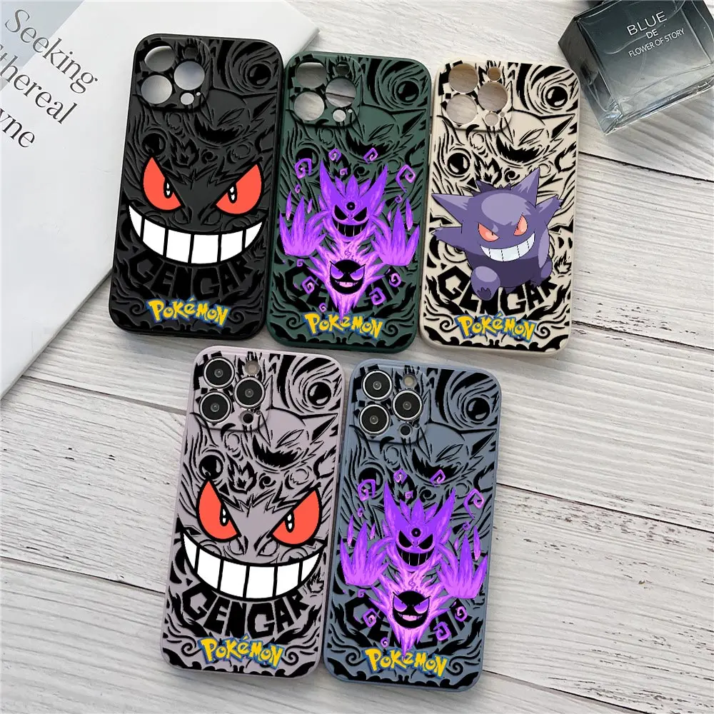 Gengar-Pokemon-Comics-Phone-Case-For-iPhone-16-15-14-11-Pro-Max-Cases ...