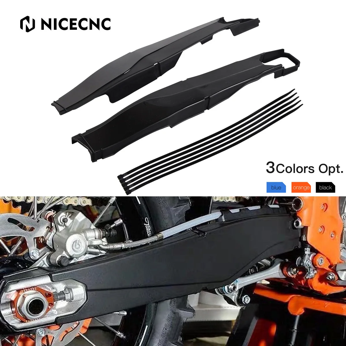 NiceCNC Swingarm Swing Arm Protector Cover for KTM EXC EXCF XCW XCF W ...