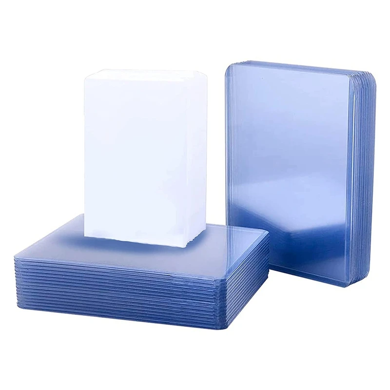 150 Pack Trading Card Sleeves, Toploaders Consist 50 Hard Plastic Card ...