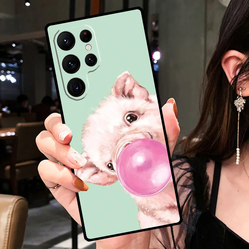 Charming Cartoon Pig Piggy Phone Case Cover for Note 20 Ultra (OQR1395)