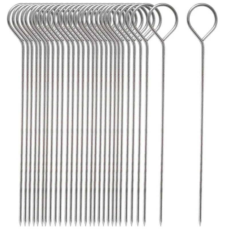 12/30Pcs Lacers for Trussing Turkey, 6-inch Stainless Steel Skewers for ...