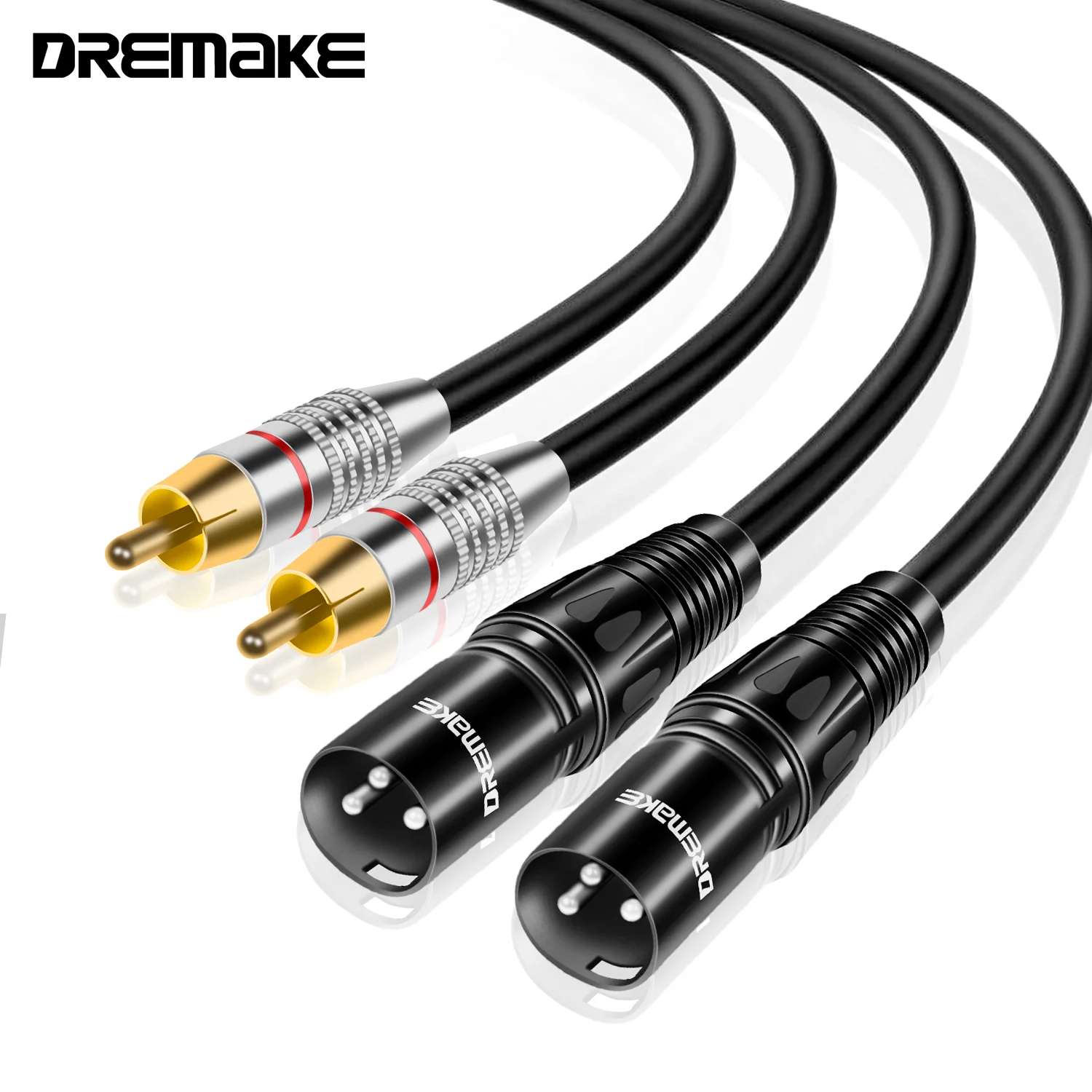 Dual-XLR-Male-to-Dual-RCA-Male-Cable-2-XLR-to-2-RCA-Unbalanced-HiFi ...