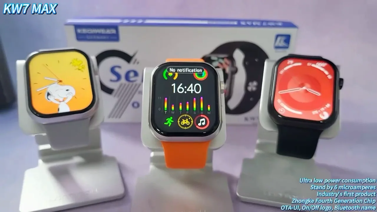 New Smart Watch KW7 MAX Series Smartwatch Bluetooth Call Heart Rate Women Men Series Smartwatch ...