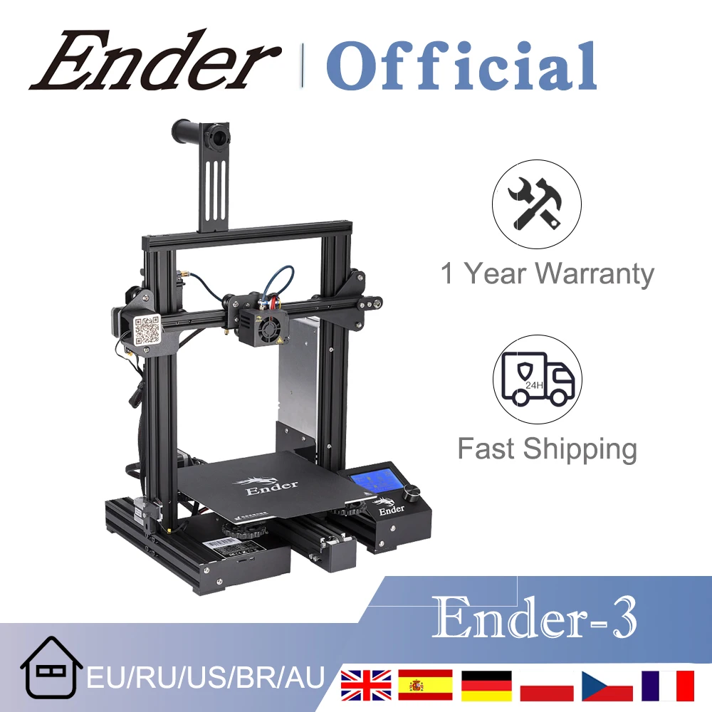 Creality-Ender-3-With-Accessory-kit-Upgraded-Ender-3-3D-Printer-With ...