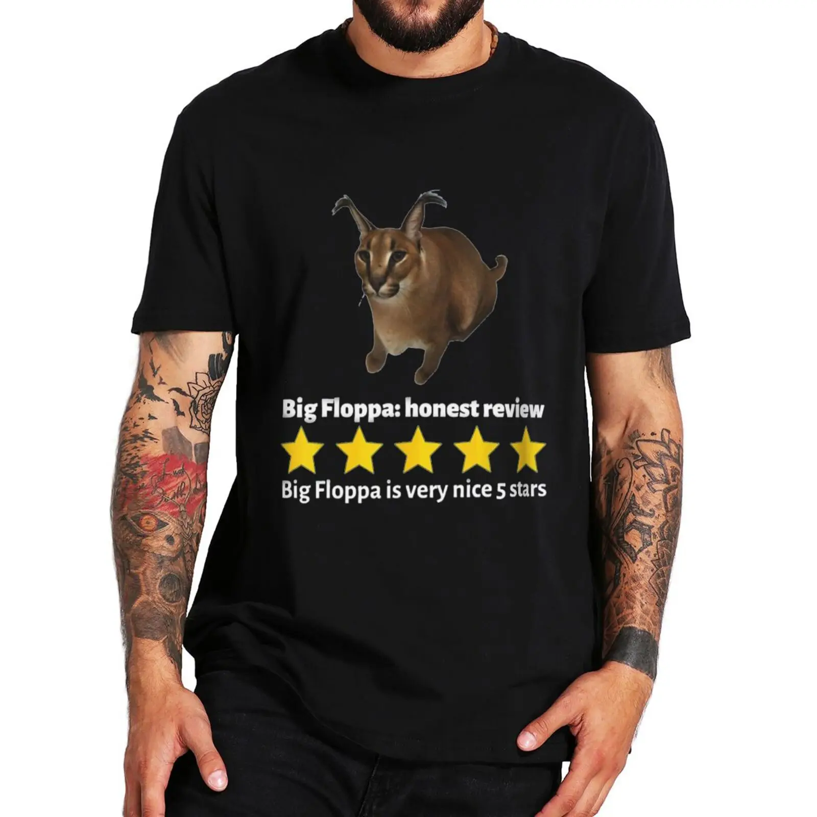 Cat Rating Big Floppa Is Nice T shirt Cute Floppas Lovers Funny Memes ...