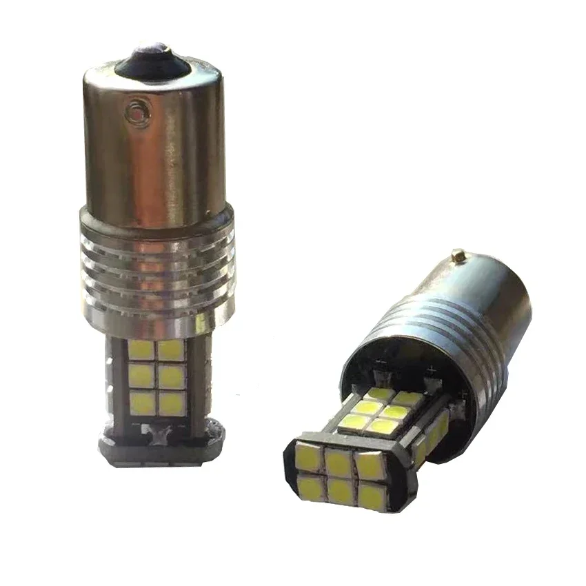 2PCS 1156 P21W LED Car Lamp 5W BA15S S25 DRL Light 12V 800LM White 3030 ...