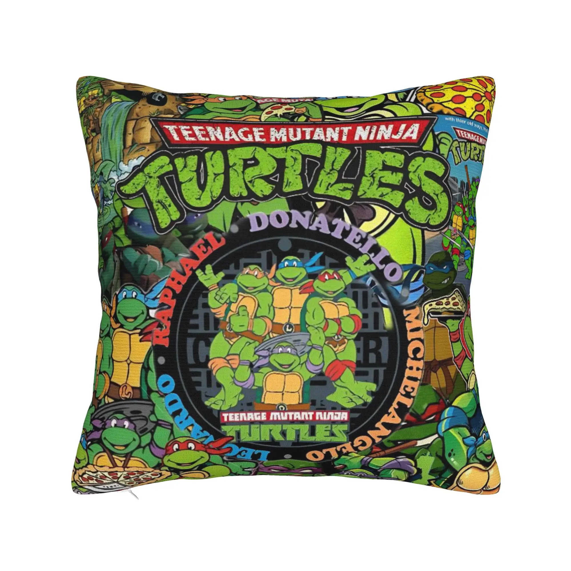 TMNT Game Pillow Case Soft Pillow Cover For Sofa Couch Bed Living Room ...