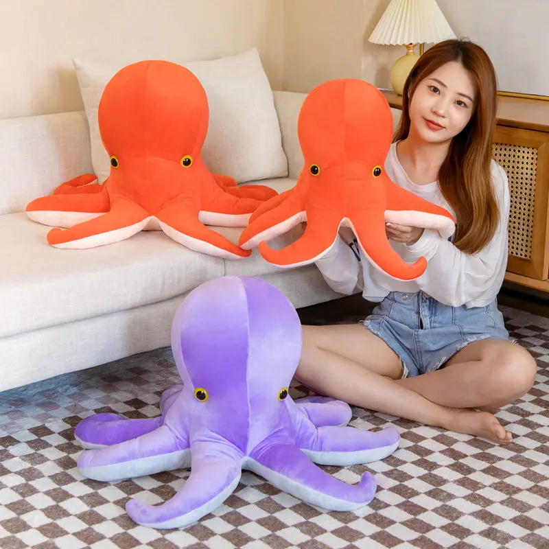Kawaii Octopus Plush Toy Pillow Cartoon Marine Mollusks Stuffed Soft ...