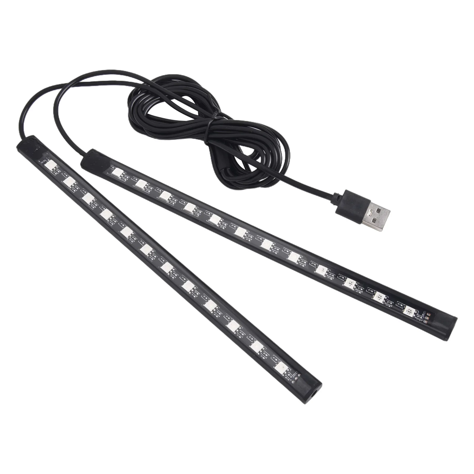 Car LED Foot Light Strip USB Decorative Atmosphere Signal Lamp Car ...