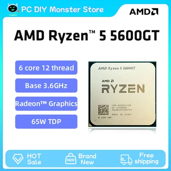 AMD Ryzen™ 5 5600GT R5 5600GT 3.6GHz 65W Six-Core Twelve-Thread CPU L3 ...