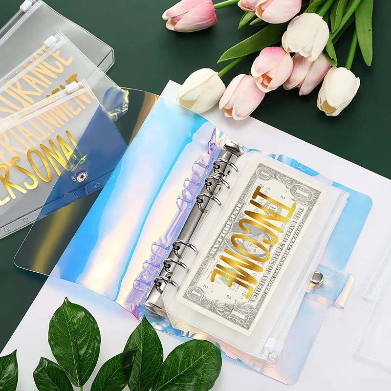 PVC-Notebook-Cover-Planner-Budget-Binder-Organizer-6-Round-Ring ...